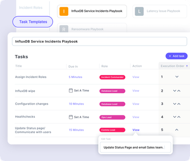 Postmortems, Playbooks & Tasks | Zenduty Post Incident Management